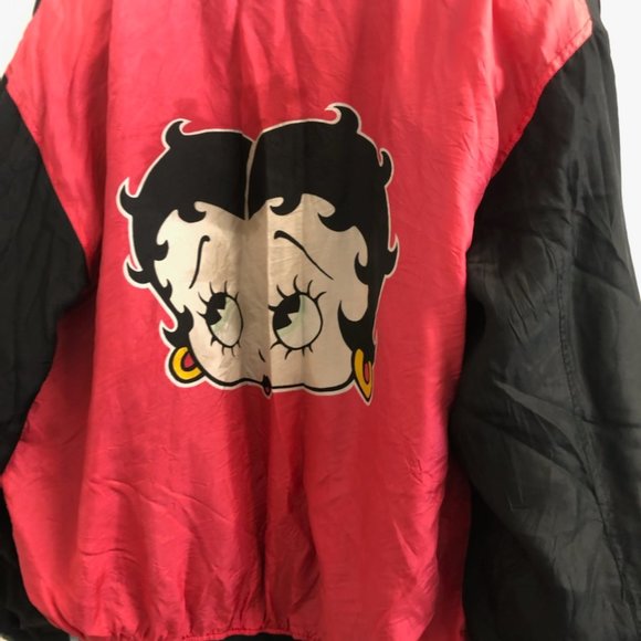 Vintage | Jackets & Coats | Betty Boop By American Comix Biker Jacket ...